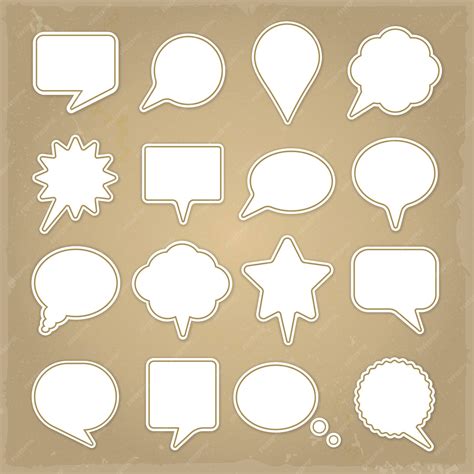 premium vector set of empty callouts