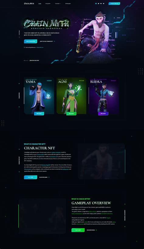 Game Web Design Chain Myth In 2024 Interactive Web Design