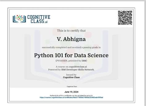 V Abhigna On Linkedin Datascience Python Ibmcertified Datascienceskills