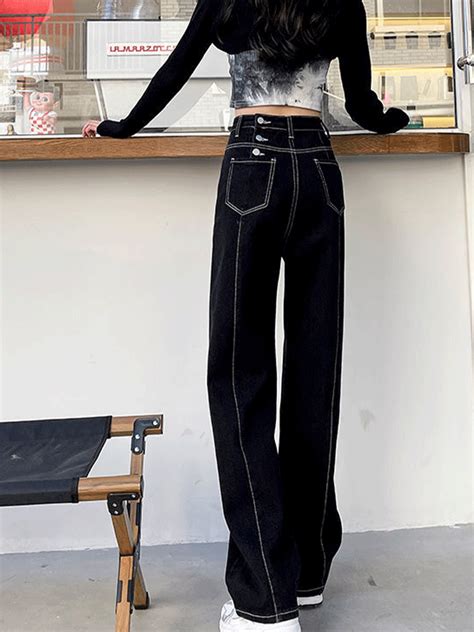 패션 바이 카카오 Ms 735 하이웨스트 단추디자인팬츠