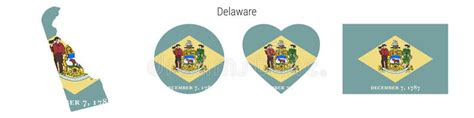 Delaware Flag Icon Set Stock Illustrations 186 Delaware Flag Icon Set