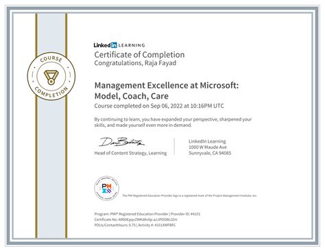 Raja Fayad On Linkedin Certificate Of Completion