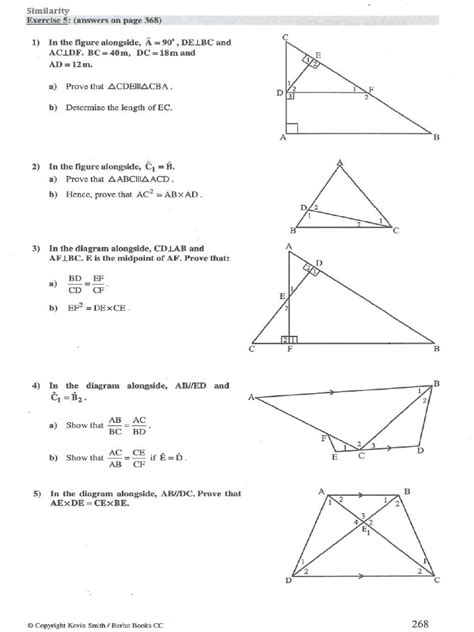 Similarity And Pythagoras Eg Pdf