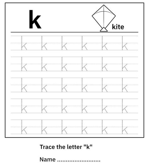 Printable Lowercase Letter K Tracing Free Download And Print For You