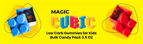 Magic Cubic Zoo Gummy Candy Low Sugar Gluten Free