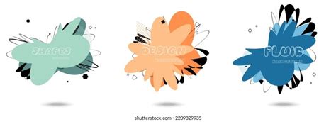 Abstract Colorful Blobs Set Isolated Abstract Stock Vector Royalty Free 2209329935 Shutterstock
