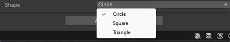 C Can I Make A Dropdown In The Component Of A Script Unity3d