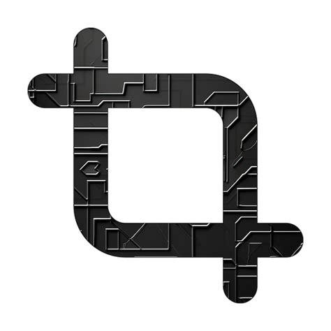 Premium Photo Tool Crop Icon Dark Technology Pattern Texture