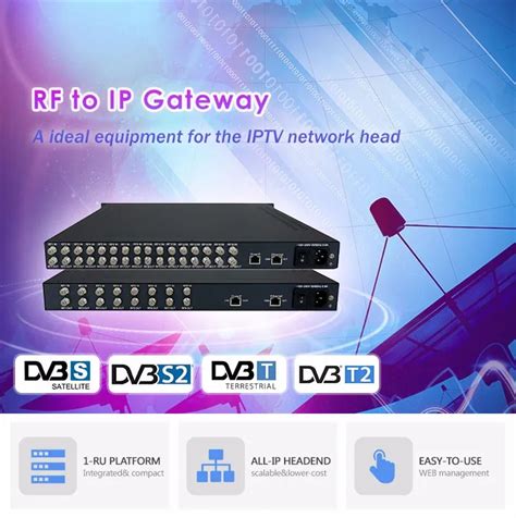 Terrestrial To Iptv Gateway Dvb T T Tuners Input Spts Channels Output Buy Dvb T To Ip