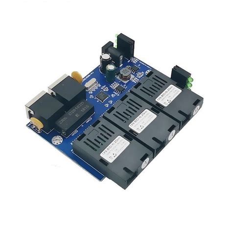 Jual Media Converter Board Ethernet Fiber Switch 3 Fo 2 Lan 3 Port Fo 2 Port Lan 3 Sc 2 Rj45