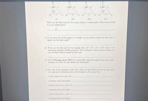 Solved Sine Law In ABC We Label The Sides A B And C Such Chegg