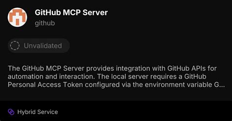Github Mcp 服务器 Mcp Servers · Lobehub