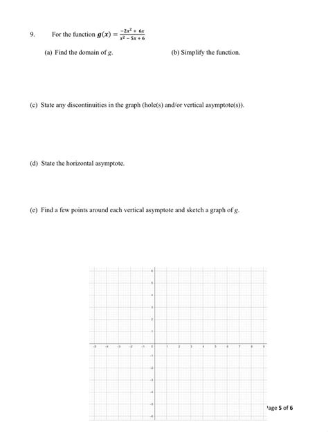 solved 9 for the function g x x2−5x 6−2x2 6x a find the