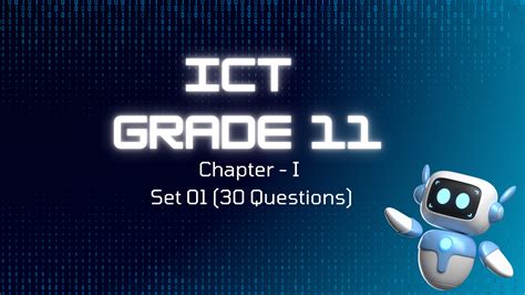 Ict Grade 11 Quiz Chapter 01 Set I English Medium Ict
