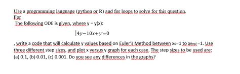 Solved Use A Programming Language Python Or R And For Chegg