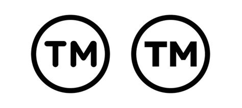 Tm Trademark Icon Set Trade Sign And Logo Symbol Vector Image