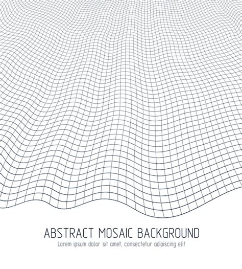 Premium Vector Abstract D Linear Mesh Vector Background Abstract Dimensional Lattice Surface