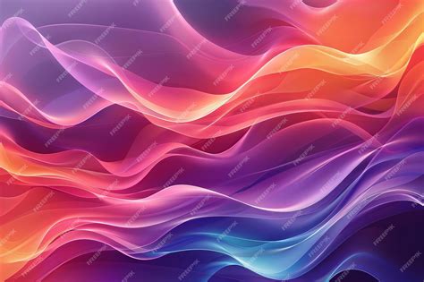 Premium Photo Colorful Abstract Wavy Lines In Dynamic Ai Art Design