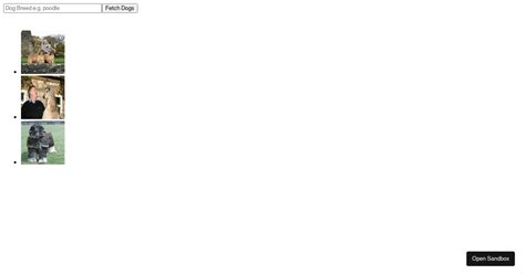react example forked codesandbox