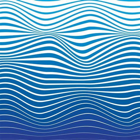 Simple Abstract Seamlees Blue And Sky Color Blend Wavy Distort Pattern On White Color Background