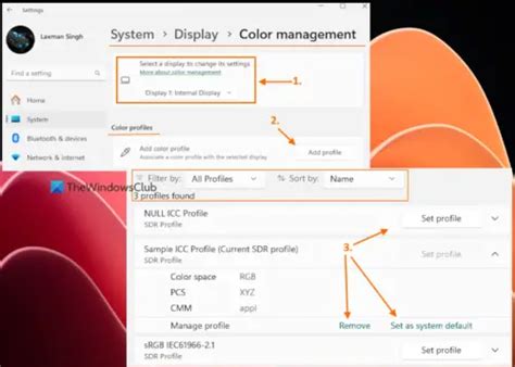 Create And Manage A New Color Profile In Windows 11 10