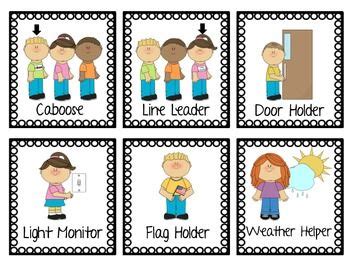 Preschool Classroom Job Chart Clipart 32px Image 18