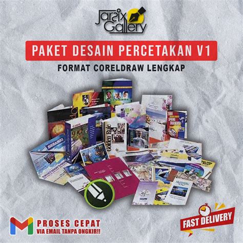 Jual Paket Desain Percetakan CDR Coreldraw Lengkap V1 Shopee Indonesia