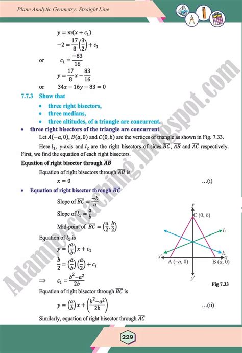 Adamjee Coaching Plane Analytic Geometry Straight Line Mathematics Class 12th Text Book