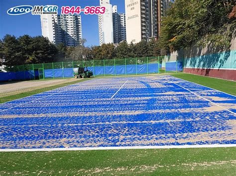 연세대 인조잔디 테니스장 테니스코트 시공 인조잔디 전문기업 주목씨지알 Jmcgr