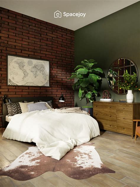 Brick Wall Bedroom Modern At Jett Davidson Blog