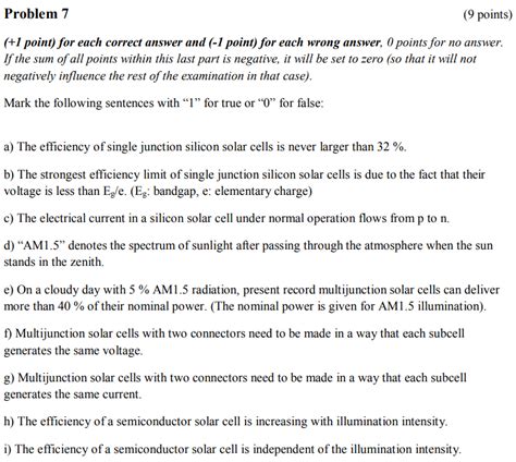 Solved Problem 7 9 Points 1 Point For Each Correct Chegg Com