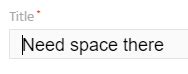Html How To Set Space At The Beginning Of Input Stack Overflow