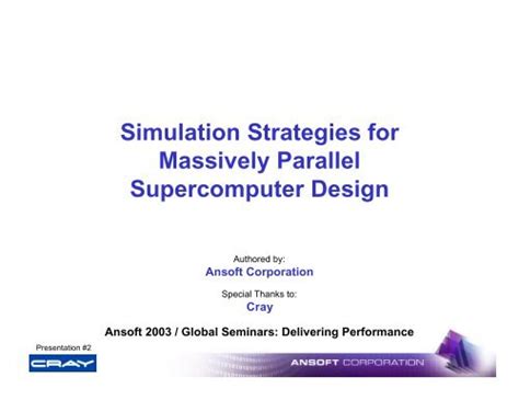 Presentation Simulation Strategies For Massively Parallel