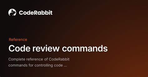 code review commands coderabbit