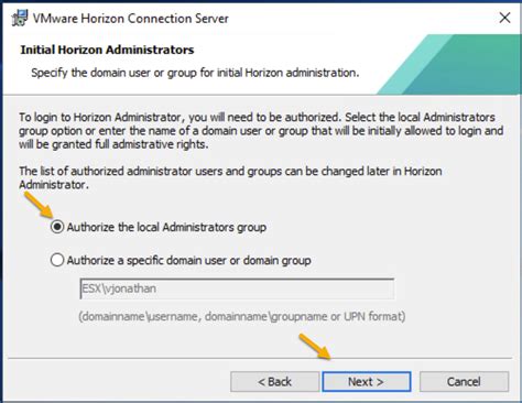 Install And Configure Horizon Connection Server VJonathan