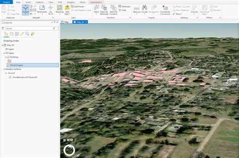 mapping buildings in 2 5d using arcgis pro geography realm