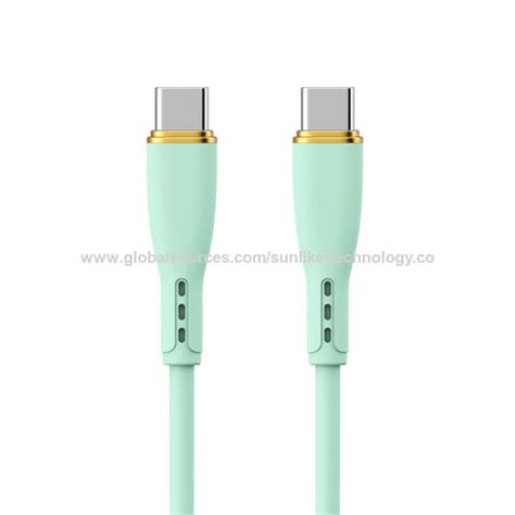 Buy Wholesale China Sunlike Ome Odm High Quality Usb C Cable Gold And Silver Plug Tangle Free