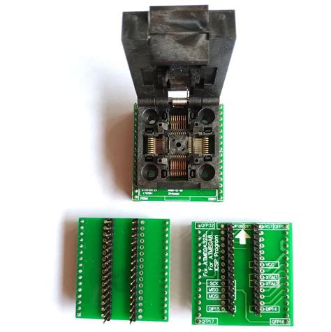 TQFP32 QFP32 TO DIP32 IC Programmer Adapter Chip Test Socket SA663 Burning Seat Microcontrollers