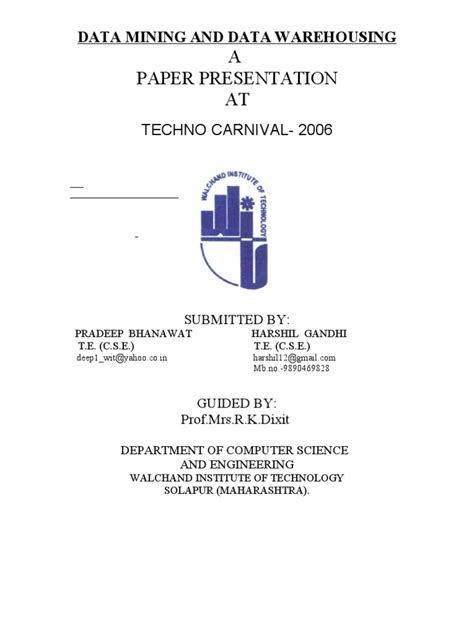 data mining and data warehousing pdf data warehouse data mining