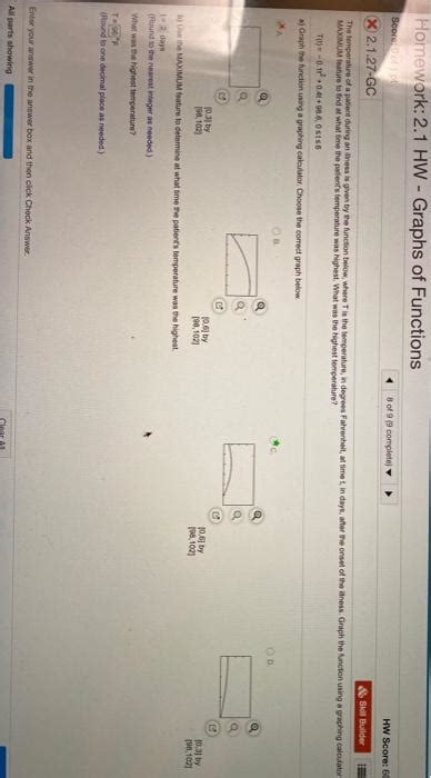 Solved Homework 2 1 Hw Graphs Of Functions Score 8 Of 99