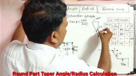 Taper Radius With Angle Cnc Programming Cnc Radius Calculation