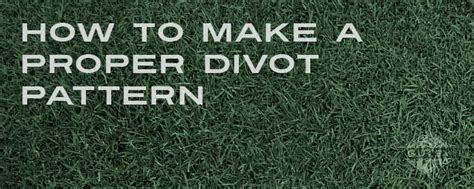 How To Make A Proper Divot Pattern On The Driving Range Gutsy Golf