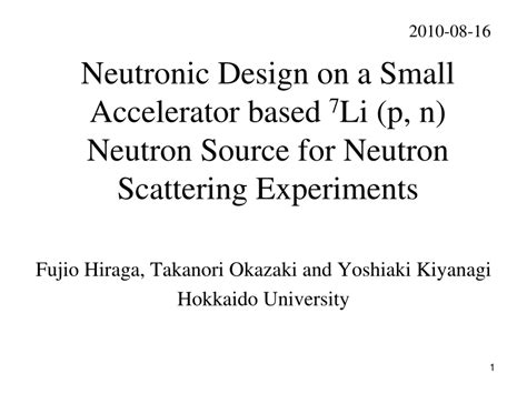 Pdf Neutronic Design On A Small Accelerator Based 7li P N Neutron Source For Neutron