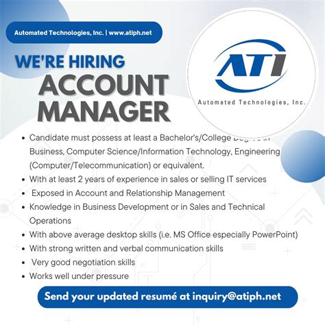 Nowhiring Joinus Ati It Itindustry Automated Technologies Inc