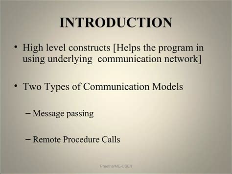 Communication Primitives Ppt