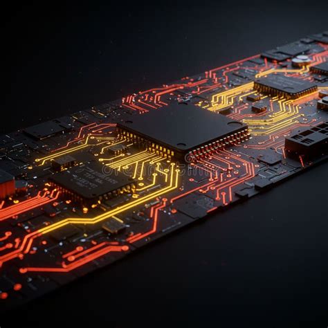 A Close Up View Of A Computer Motherboard Featuring Prominent