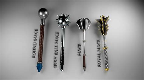 Artstation Unique Medieval Maces Pack Game Assets
