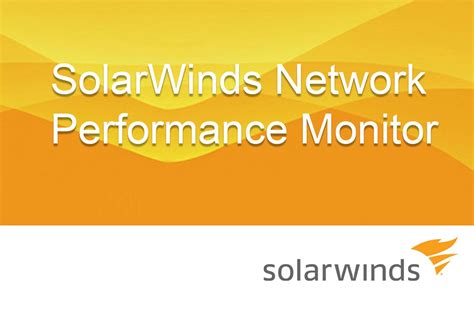 Купить Solarwinds Network Performance Monitor лицензию в интернет магазине Softkey Ua