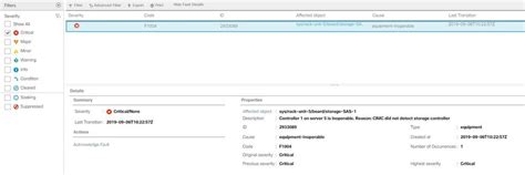 Controller 1 On Server 5 Is Inoperable Reason Cimc Did Not Detect