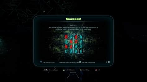 Mass Effect Andromeda Data Trail Remnant Decryption Puzzle Solved